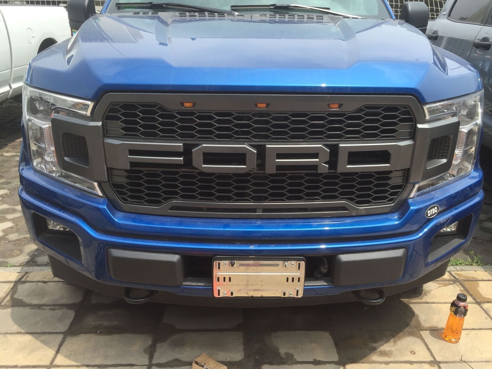 2018-2020 (Style 1) F150 Raptor Style Grille Amber LED’s → GreatGrilles.com